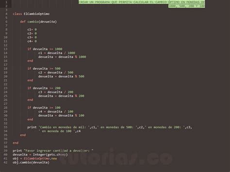 Poo Sentencia If Else Ruby El Cambio Optimo