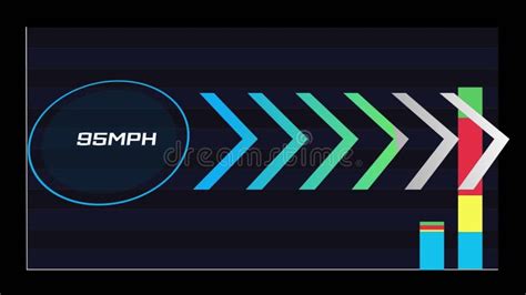 Animation Of Speedometer Over Diagram Moving Stock Footage Video Of