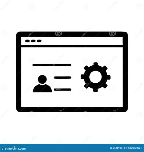 Web Page Interface Settings Vector For Software Development And UI