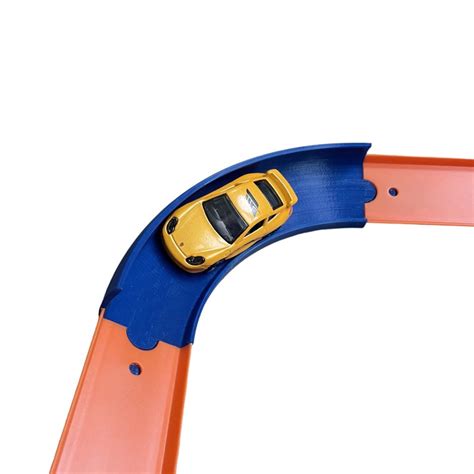 Set Of 4 X 90 Degree Banked Turn Curves Hot Wheels Compatible Track
