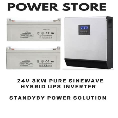 3kw3000w 24v Pure Sinewave Hybrid Ups Inverter Built In 50a In South