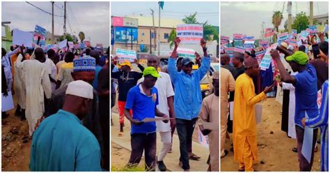 Breaking Heavy Protest Breaks Out In Kano Over NNPP Govts Demolition