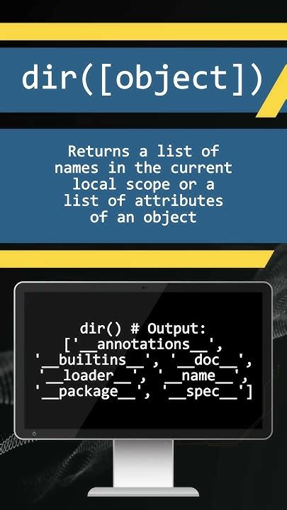 Mastering Pythons Dir Function Pythonic Coding Phython Pythonprogramming Css Python