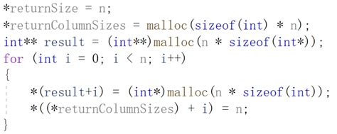 （c语言）解析力扣中函数参数int Returncolumnsizes 哔哩哔哩