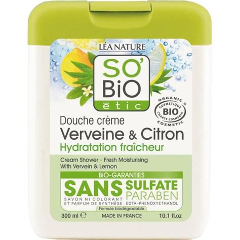 SO BIO Gel douche Verveine citronnée ml Cdiscount Au quotidien