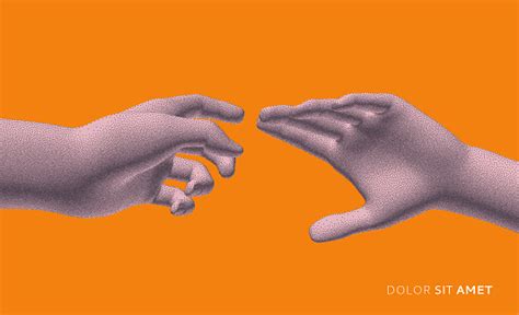 손을 서로 향해 손을 뻗는다 인간 관계 단합 또는 파트너십의 개념 3d 벡터 그림입니다 광고 마케팅 또는 프레젠테이션에 사용할 수 있습니다 3차원 형태에 대한 스톡 벡터