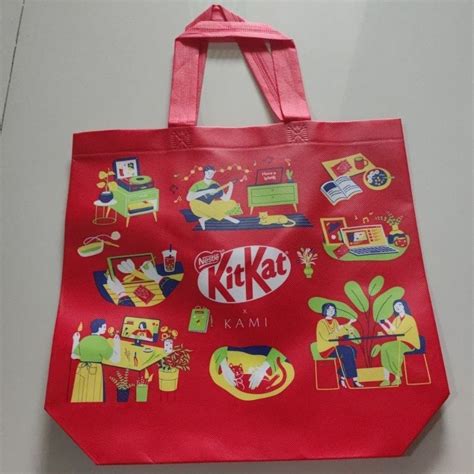 Limited Edition Nestle Kitkat Shopping Bag Red White 🛍️ With Matt