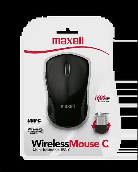 Maxell Mouse Inalambrico Usb Tipo Cmowl C 1600 Dpi Rappi