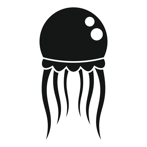 Underwater Jellyfish Icon Simple Vector Jelly Fish 15204780 Vector Art