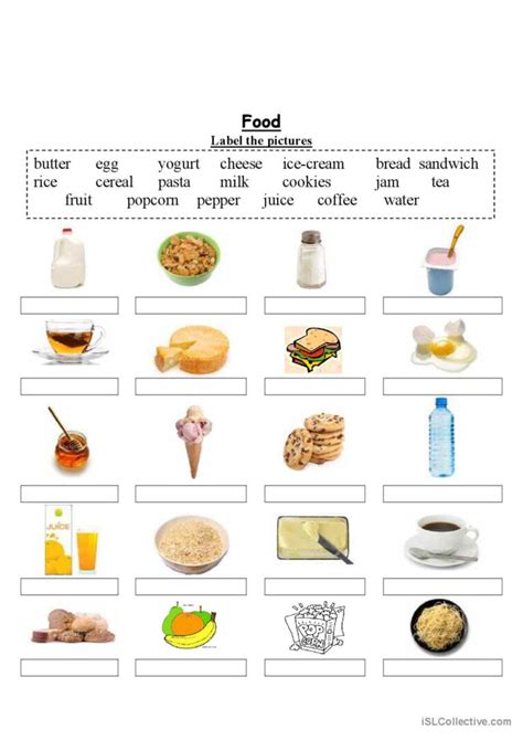 Food Handout Activities Rd Person English Esl Worksheets Pdf Doc