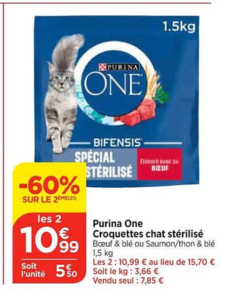 Promo Purina One Croquettes Chat Stérilisé chez Maximarché iCatalogue fr