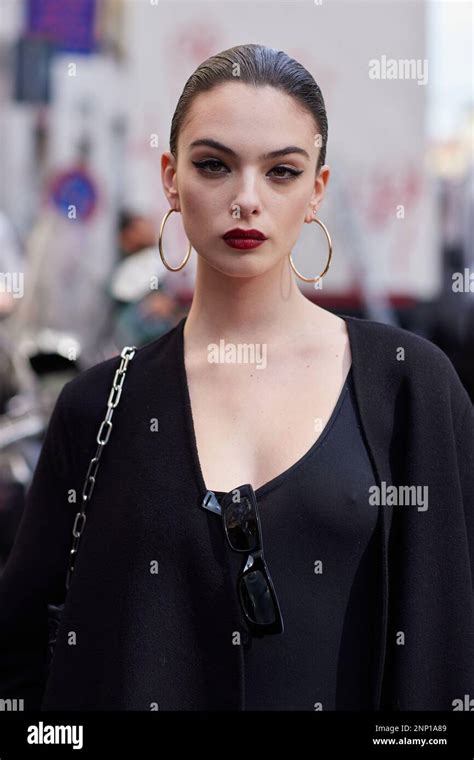 Deva Cassel Outside Dolce And Gabbana Fashion Show During The Milan Fashion Week Womenswear Fall
