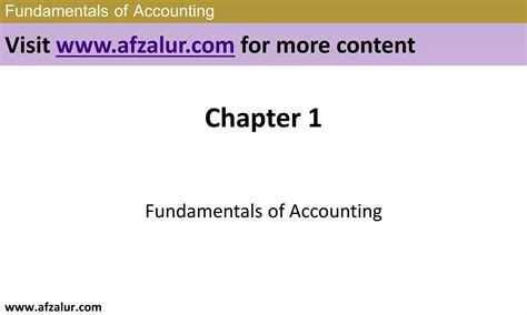 Chapter 1 Fundamentals Of Accounting Pptx