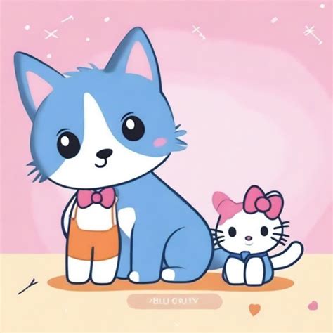Tail Wagging Friendship Bluey Meets Hello Kitty
