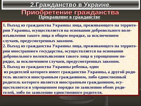 Гражданство презентація з правознавства