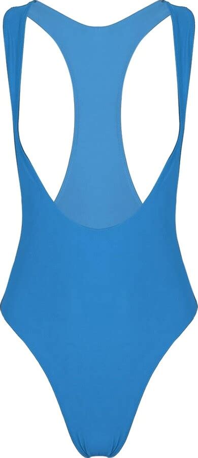 Inlzdz Womens Sexy Cheeky Open Chest High Cut Thong Leotard Bodysuit