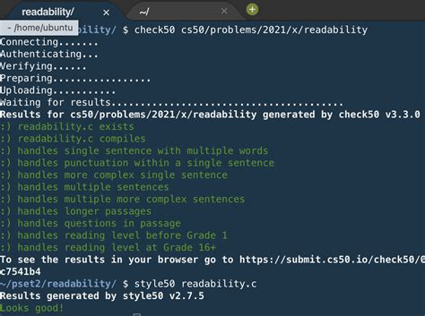Issues With Pset2 Readability Submission CS50 Stack Exchange