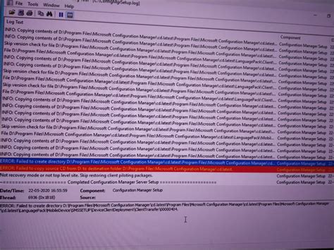 SCCM Installation Error HTMD Forum