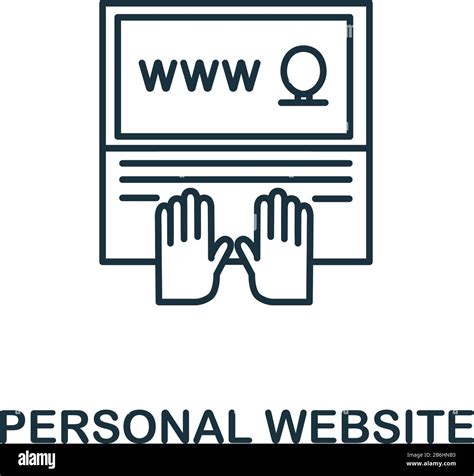 personal website icon from headhunting collection simple line personal