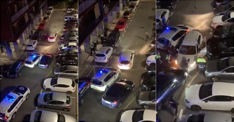 Condutor espanhol tenta fugir à polícia por rua sem saída e provoca o