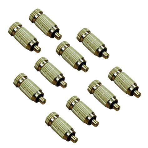 Brass Misting Nozzle 10pcs High Pressure Brass Fog Mist Nozzle Fogging