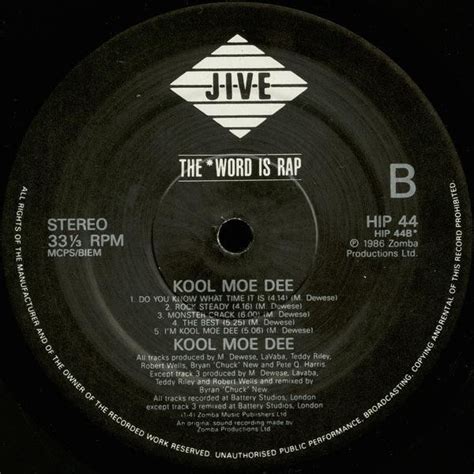 Kool Moe Dee Kool Moe Dee Lp Album Bla Cd Brain Records