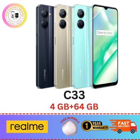 Realme C33 4GB RAM 64GB ROM 6 5 Inches Unisoc Tiger T612 Fast Side