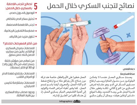 إنفوجرافيك نصائح لتجنب السكري خلال الحمل صحيفة مكة