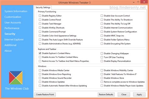 Aplikasi Tweak Ringan Terlengkap Windows 10 8 8 1