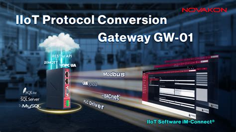 ニュース Gateway Gw 01 For Data Acquisition And Protocol Conversion With Iiot Software Im Connect
