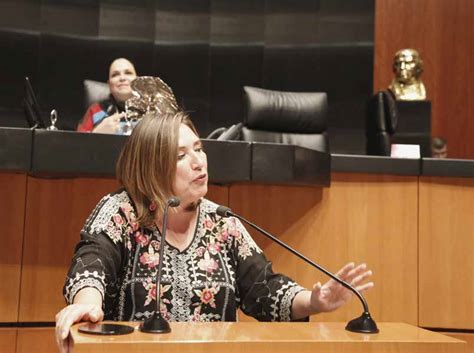 Senadora Xóchitl Gálvez Ruiz Al Presentar Reservas A Un Dictamen De