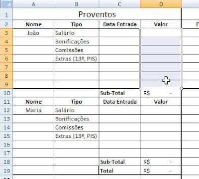 Excel Dicas todos os dias Itaú de Minas Controle de Contas no Excel