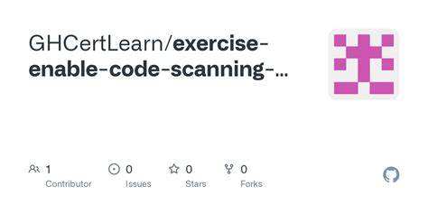 github ghcertlearn exercise enable code scanning using codeql