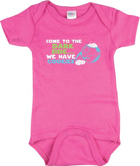 Girls Darth Vader Bodysuit Come To The Dark Side Shirt Spoof On Star