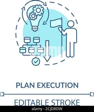 Plan Execution Concept Icon Stock Vector Image Art Alamy