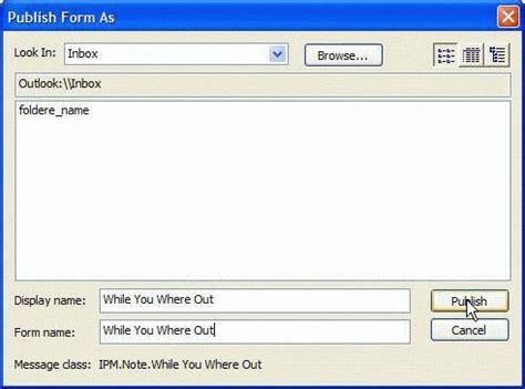 Publishing Microsoft Outlook Application Farm Custom Forms Outlook Tips