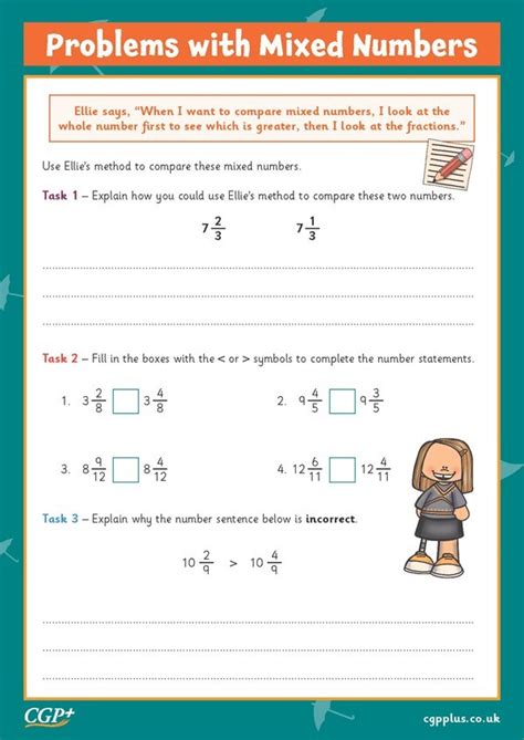 Comparing Mixed Numbers Worksheets Worksheets Library