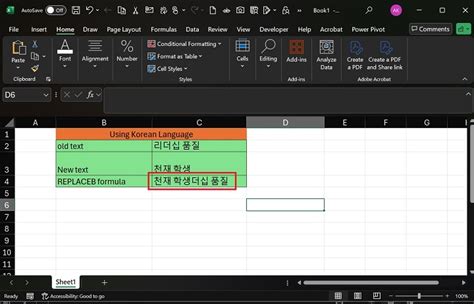 Advanced Excel Replaceb Function