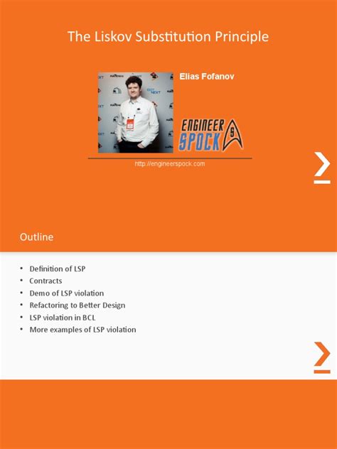 The Liskov Substitution Principle Elias Fofanov Pdf Systems