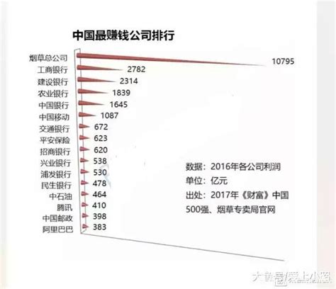 中国最赚钱的公司是什么公司