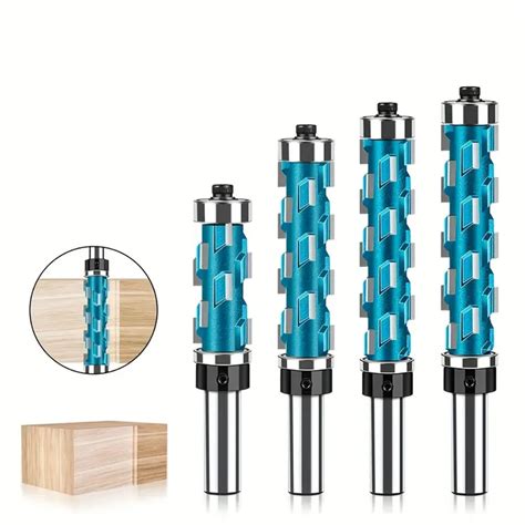 Spiral Flush Trim Router Bit Set With Double Bearings 1 2in 12mm Shank