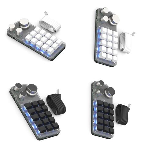 Dumngwh 15 Key Rgb Light Gaming Video Editing Programming Keyboard
