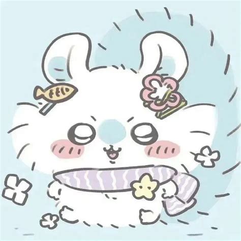 可爱萌系小白兔头像，装饰丰富尽显俏皮可爱 Chiikawa炸毛头像 Chiikawa头像表情包图片动图 求表情网斗图从此不求人