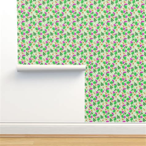 Lime Vibes Sw Green Vibes Wallpaper Spoonflower
