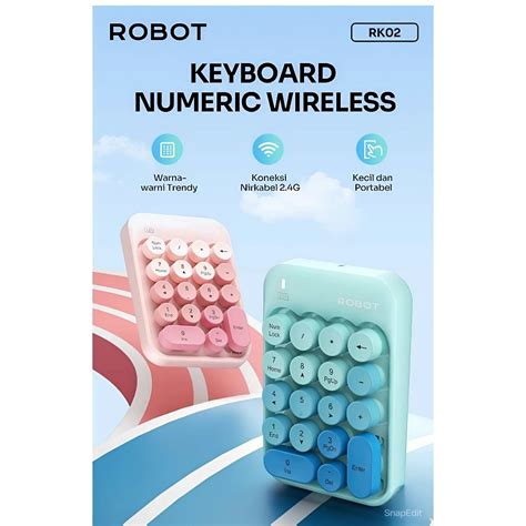 Jual ROBOT Keyboard Numeric RK02 RK 02 Wireless Original Keyboard Numerik Angka Shopee Indonesia