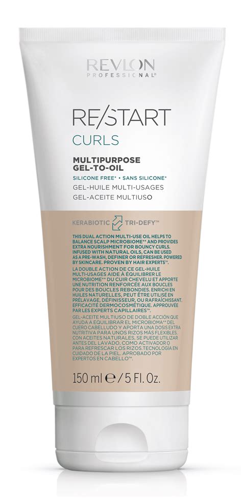 Gel Aceite Curl Multiuso Apto Método Curly 150 Ml Revlon Restart 12 83