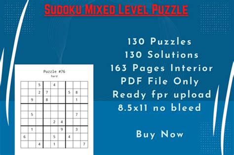 Sudoku Hard Medium Easy Level Puzzle Graphic By DeSign Creative Fabrica