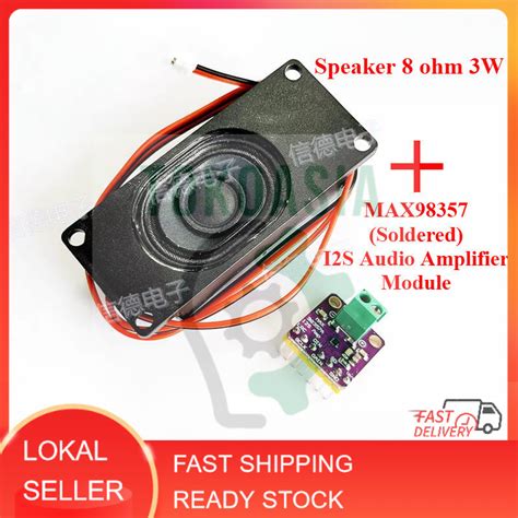 Max98357 I2s Audio Amplifier Module Speaker 3w 4 Ohm Shopee Malaysia