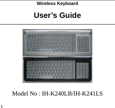 Lifeworks Technology Group Lwk115zrf Wireless Keyboard User Manual