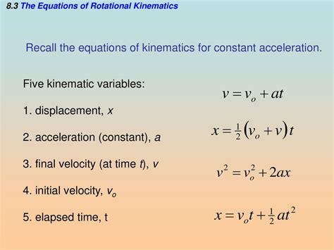 Rotational Kinematics Ppt Download